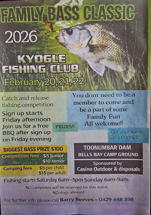 Family Bass Classic | Kyogle Fishing Club – Visit Kyogle